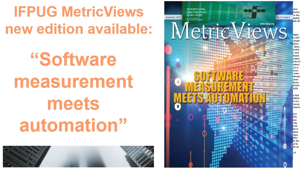 Available a new edition of IFPUG MetricViews: “Software Measurement meets Automation” - IFPUG ...