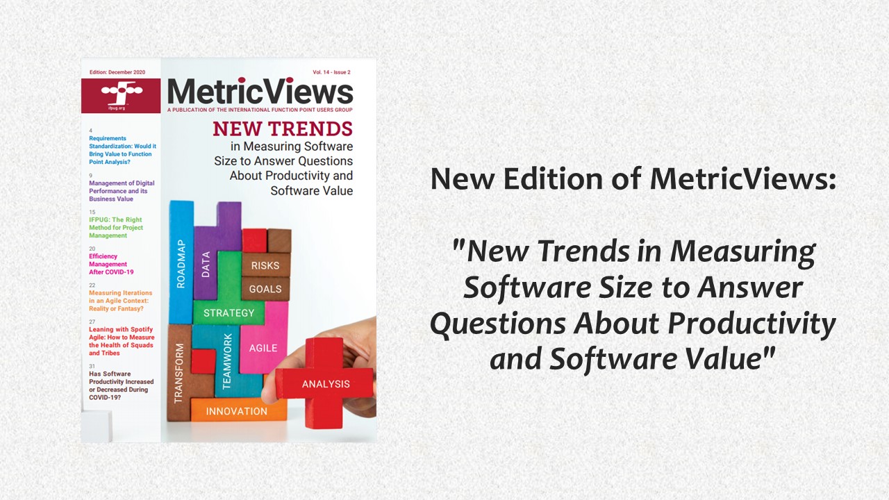 Available a New Edition of MetricViews: "New Trends in Measuring ...
